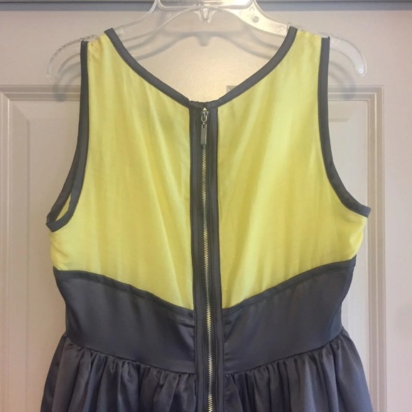 Ryu | Dresses | Ryu Yellow Gray Silk Dress | Poshmark